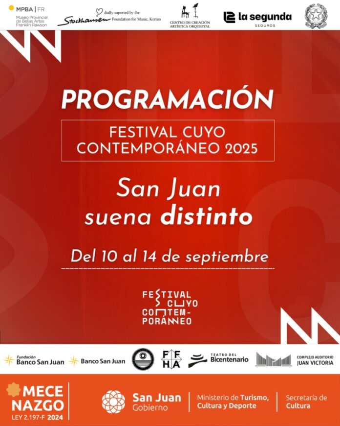 Programación del Festival Cuyo Contemporáneo 2025 - :: Pocito Mi Ciudad